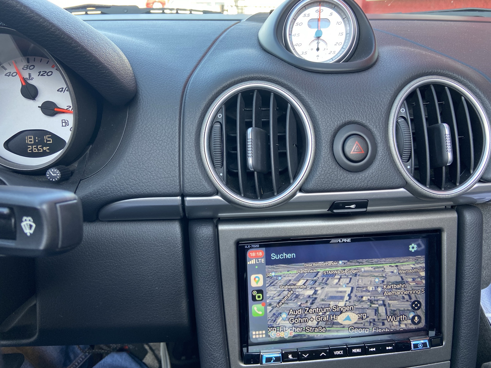 Porsche Boxster 987 Alpine Radio mit Apple CarPlay;DAB+